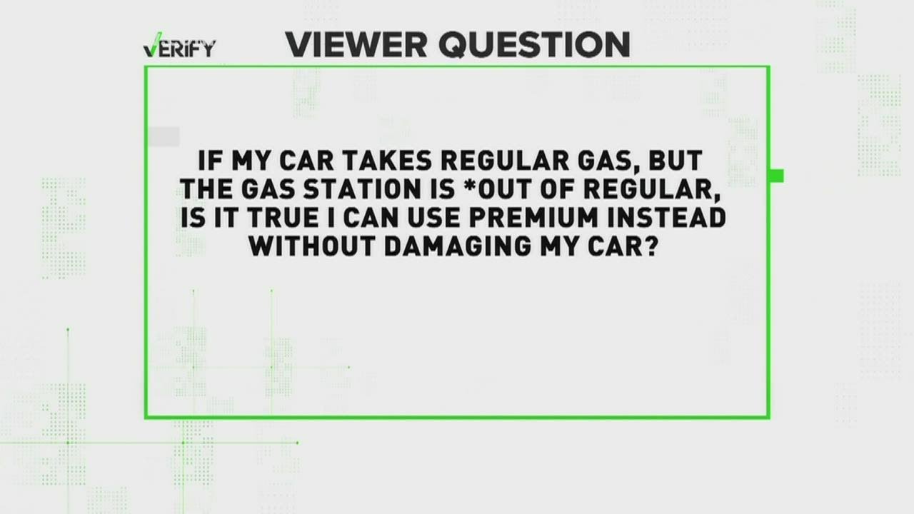 Verify: Can a car that takes regular gas use premium gas instead? - YouTube