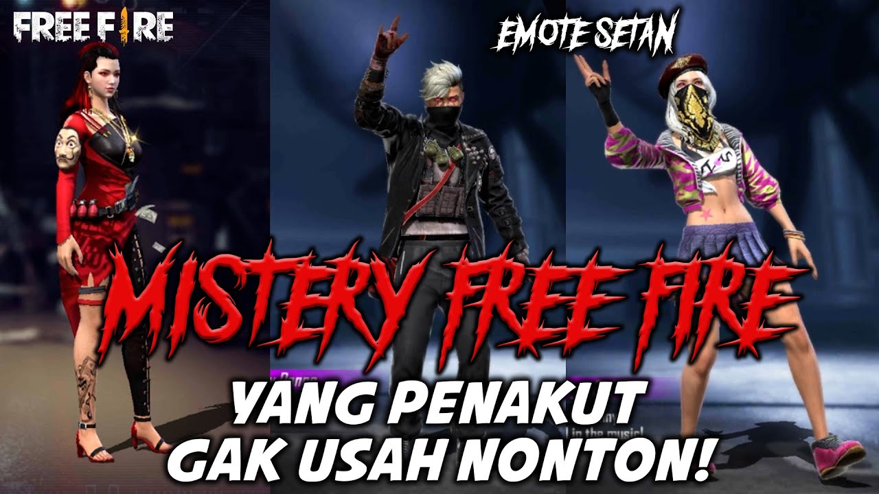MISTERY YANG ADA DI FREE FIRE PART 2! ADA EMOTE SETAN DAN GLOOWAL YANG ...