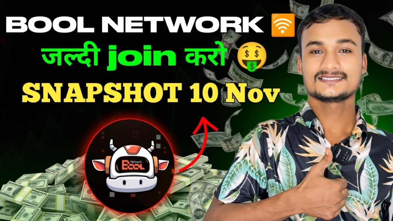 BOOL NETWORK Snapshot 10 November | Bool network Airdrop listing | Bool network Price 1 = 0.1 ...