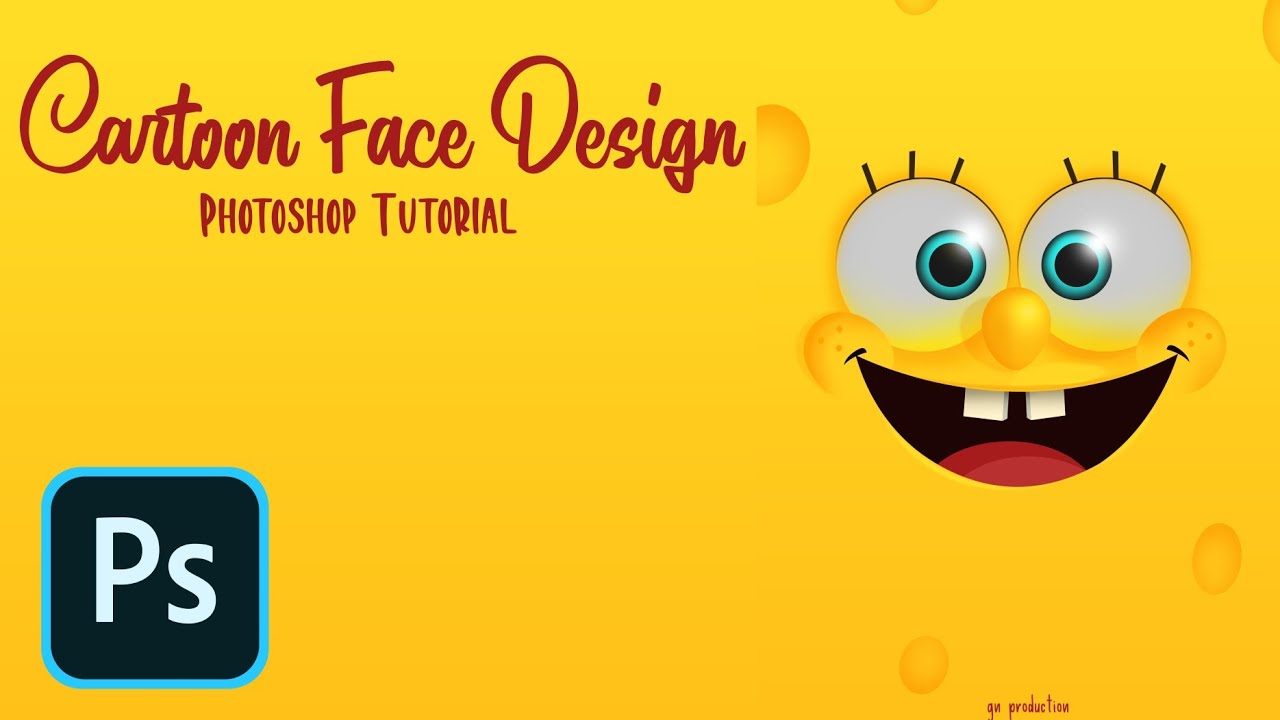 Cartoon Face Design Of SpongeBob - YouTube