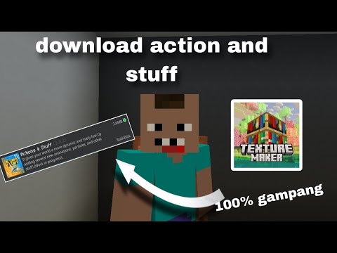 Tutorial mendownload resource pack Actions And Stuff di minecraft mcpe - YouTube