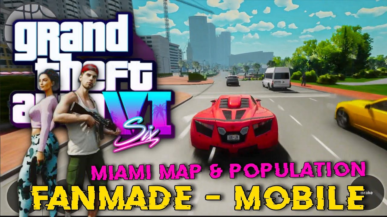 Miami Map with Population | GTA 6 Fan-made MOBILE Download 🔥 - YouTube