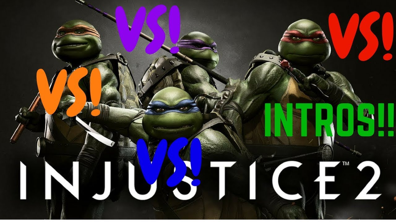 INJUSTICE 2 - INSANE! LEONARDO VS MICHELANGELO VS RAPHAEL VS DONATELLO ...