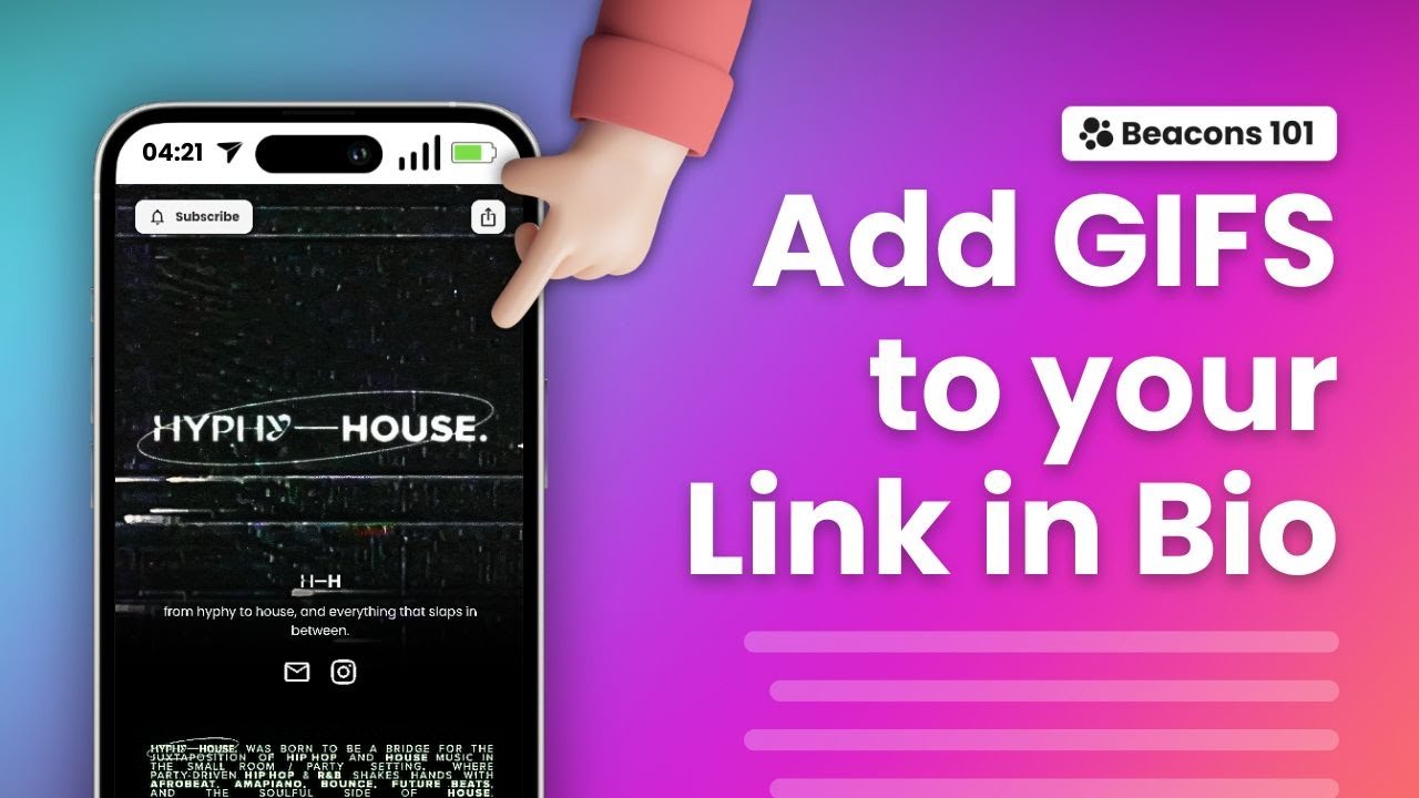 How to add GIFS to your Link in Bio! (Beacons Link in Bio Tutorial ...