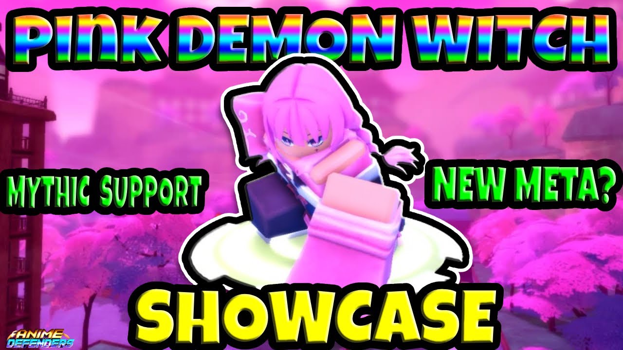 New Pink Demon Witch Showcase | Anime Defenders - YouTube