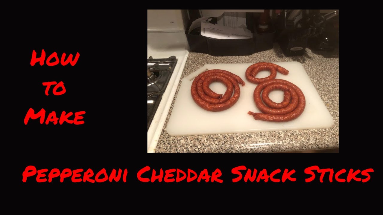 How to make Pepperoni Cheddar Snack Sticks - YouTube