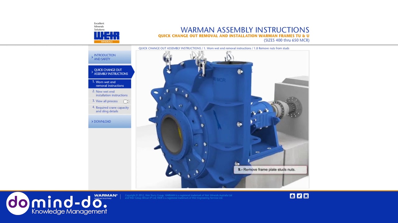 @mind do MANUAL DE MONTAJE BOMBAS WARMAN 400-650 - YouTube