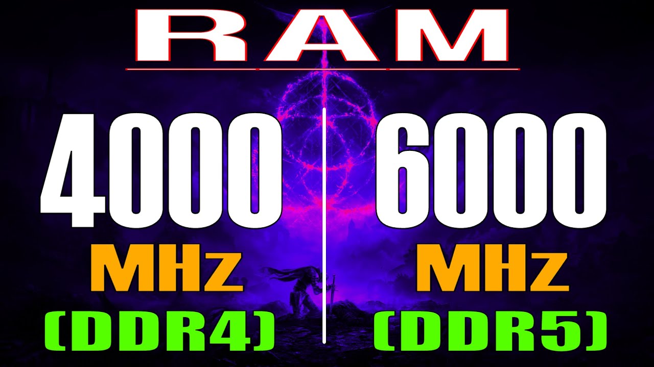DDR4 RAM (4000 MHz) vs DDR5 RAM (6000 MHz) || RTX 3080 + INTEL i9 ...