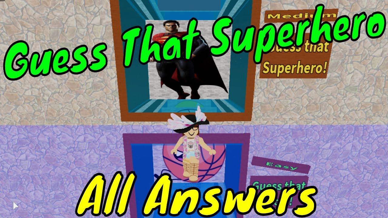 Roblox Guess That Character: Guessing All the Superheros! - YouTube