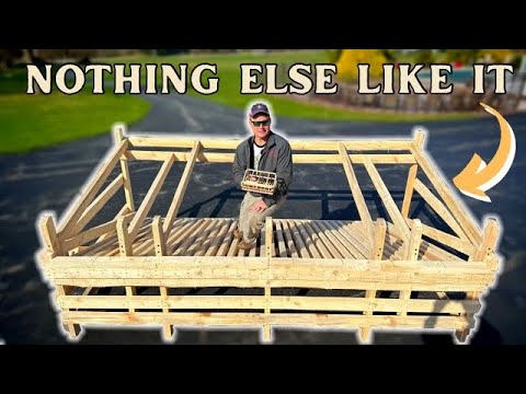 This firewood BUCKING/CUTTING rack has hidden design features. - YouTube