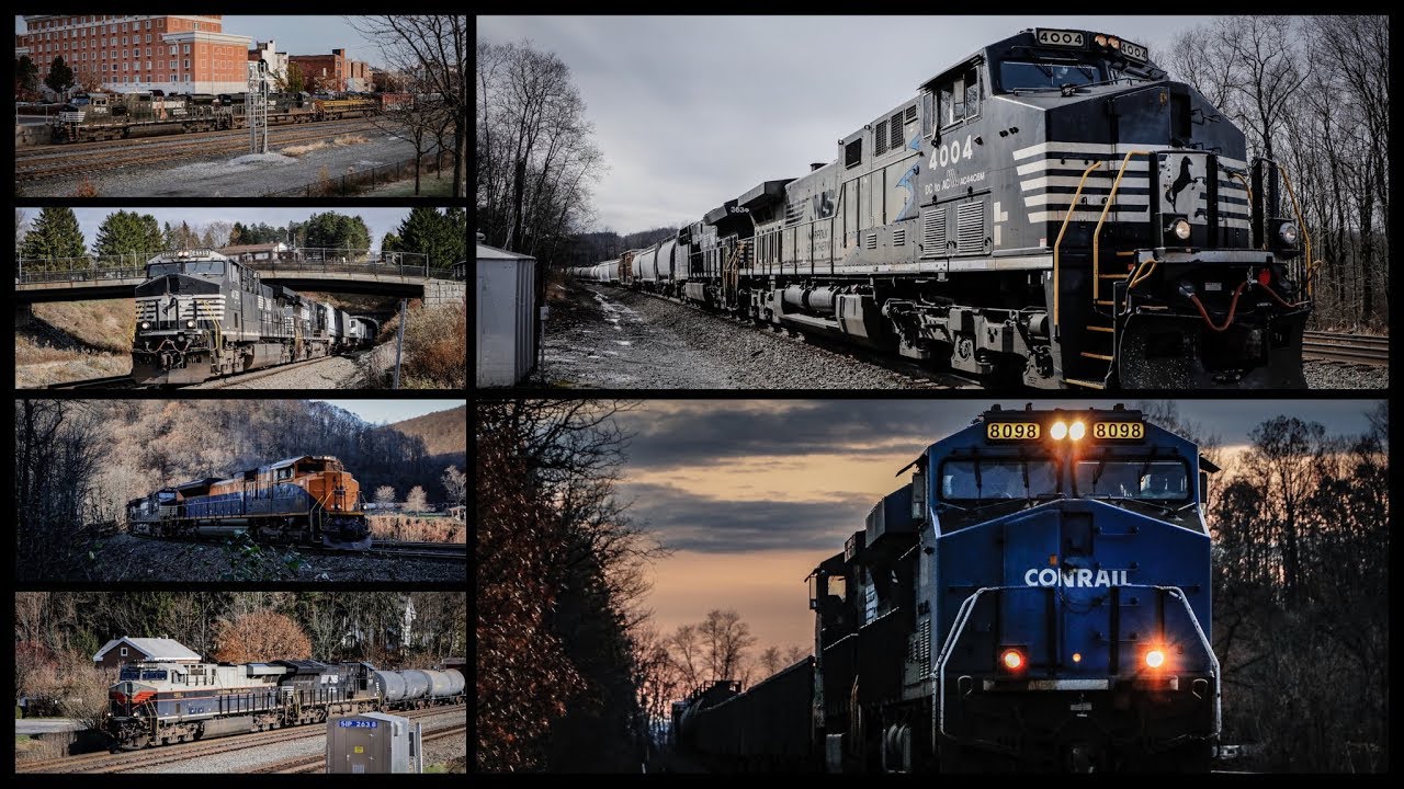 Railfanning on the NS Pittsburgh Line #9 (Nov 9th-10th) - YouTube