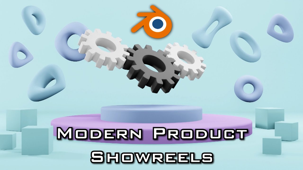 Modern Background Elements for Product Renders - Blender Tutorial - YouTube