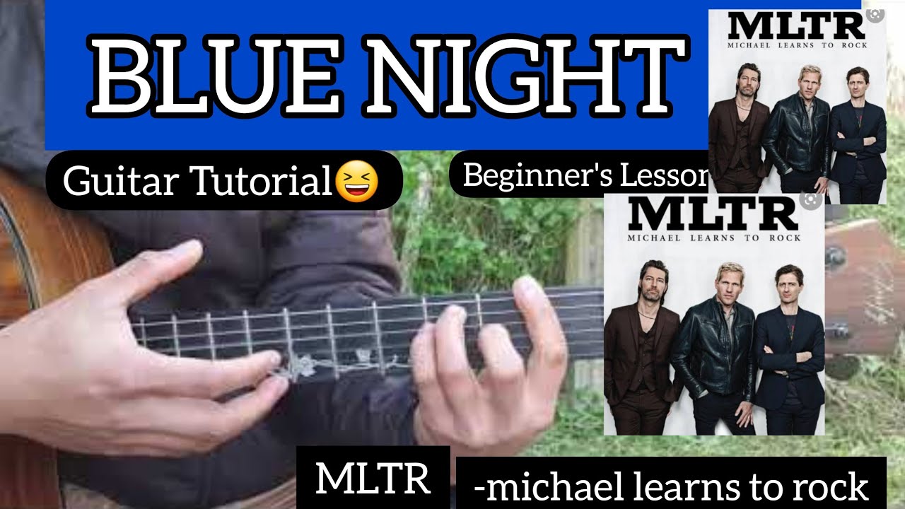 BLUE NIGHT by MLTR (Guitar tutorial) Beginners' Lesson - YouTube