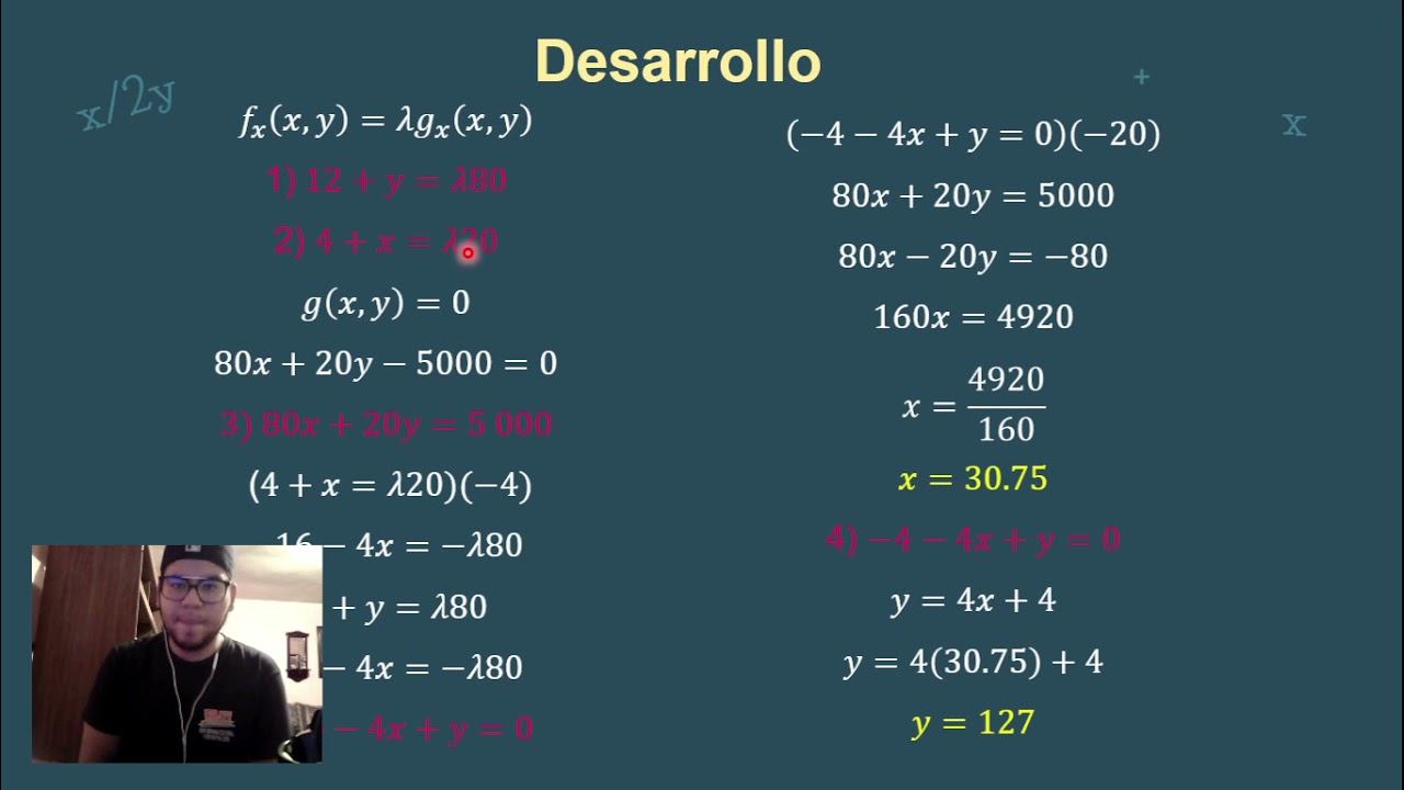 Procedimiento método de Lagrange - YouTube