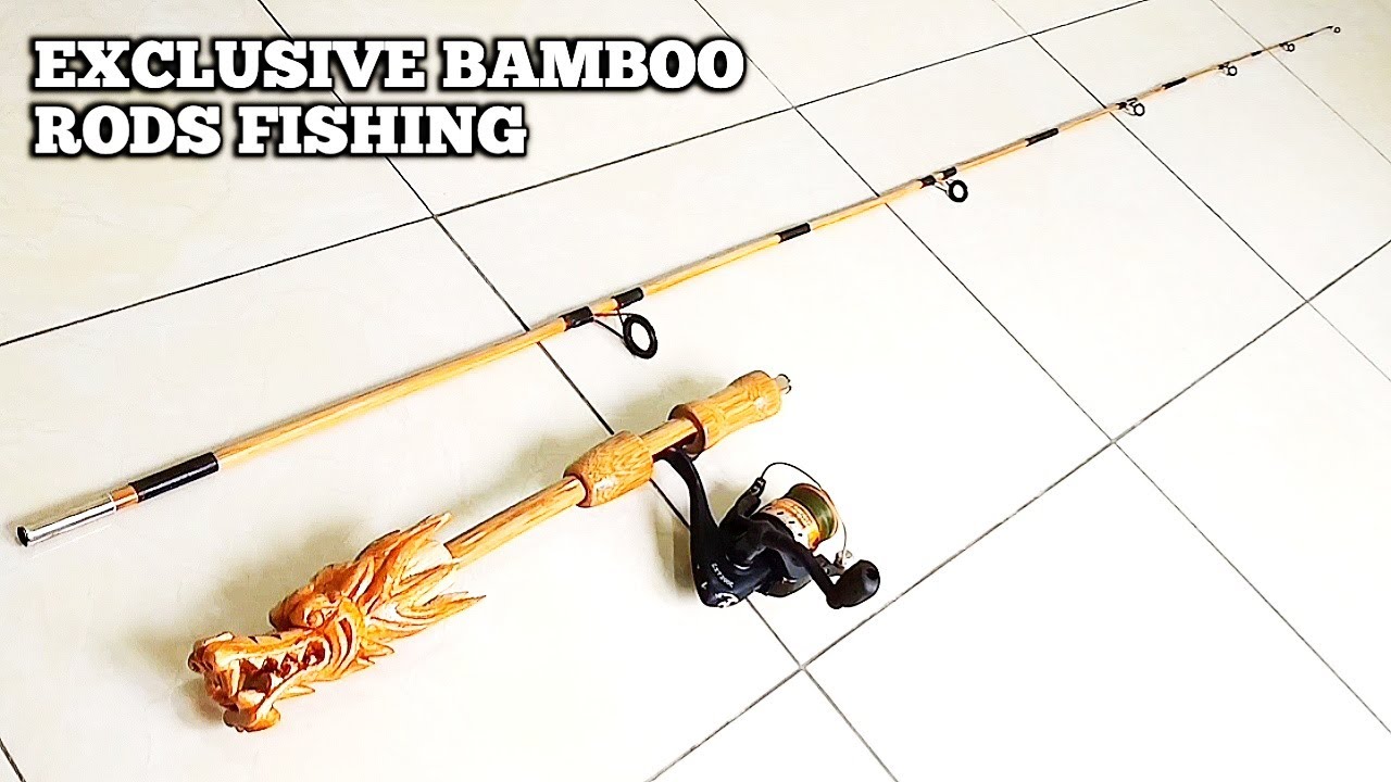 cara membuat joran pancing dari bambu gagang ukiran ( DIY RODS custom ...