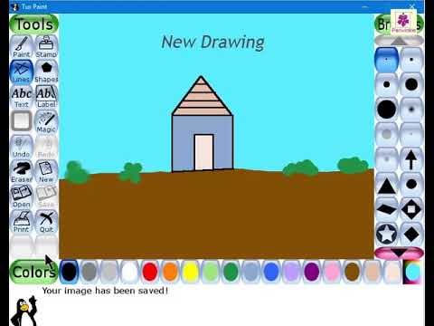 Saving a Drawing | Computer Training | Periwinkle - YouTube