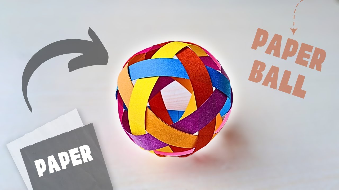 Step by Step Guide to Making Colorful Paper Balls - YouTube