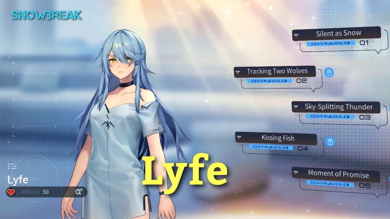 Snowbreak Lyfe Operative Affinity Level Story old - YouTube