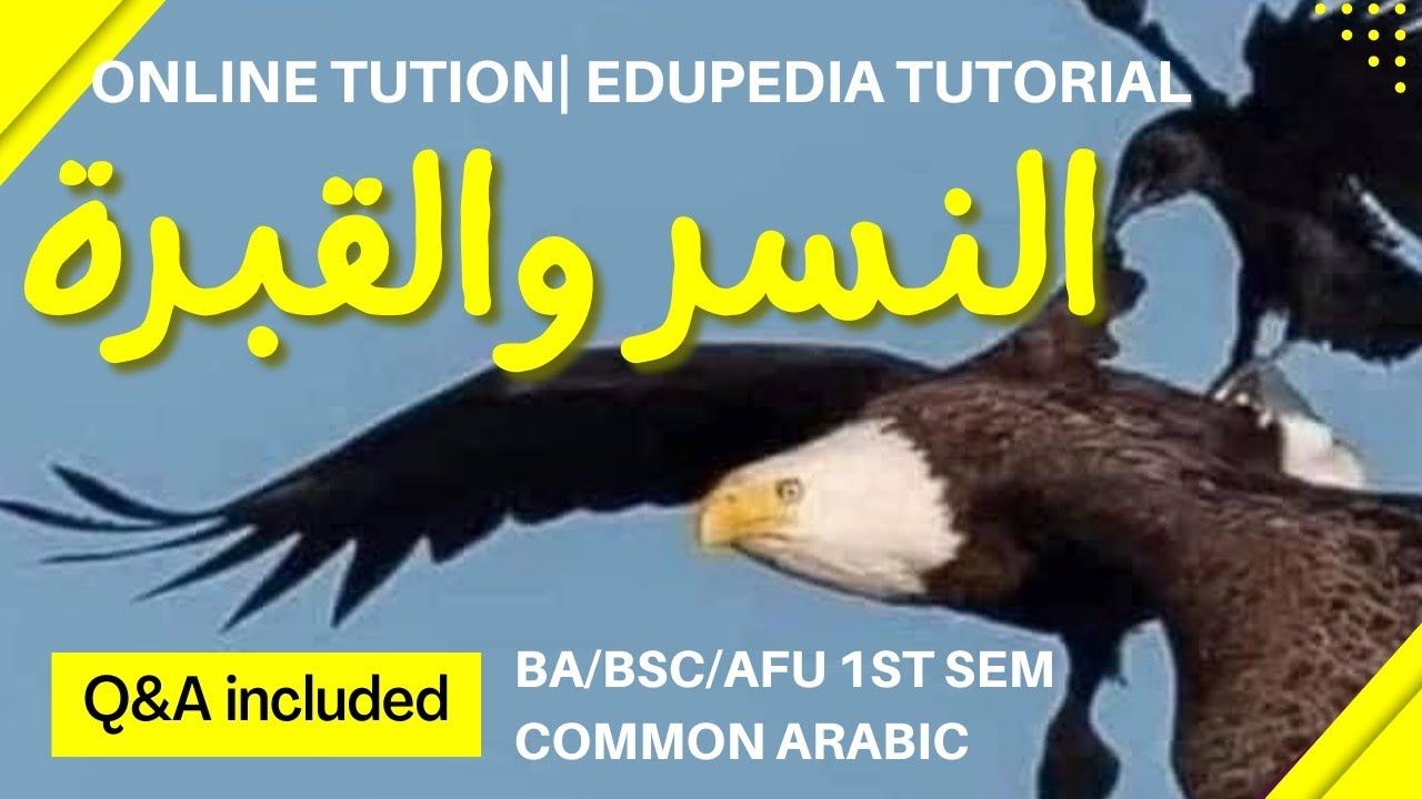 THE EAGLE AND THE SKYLARKالنسر والقبّرة | 1st sem BA/BSC/BA AFU |calicutuniversity edupedia ...