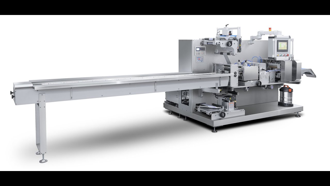 high speed four sides packing machine - YouTube