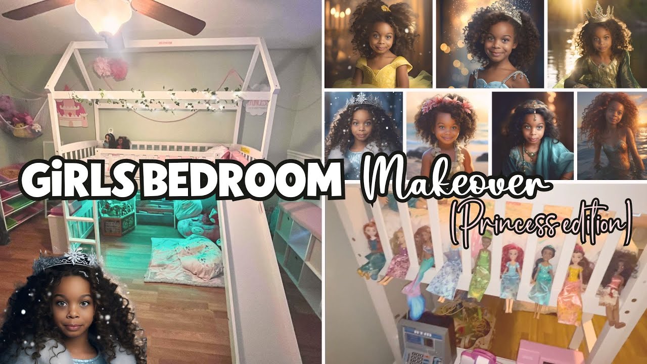 Kaylynn's Princess Room Makeover | Kids room | Disney Princess Inspired ...