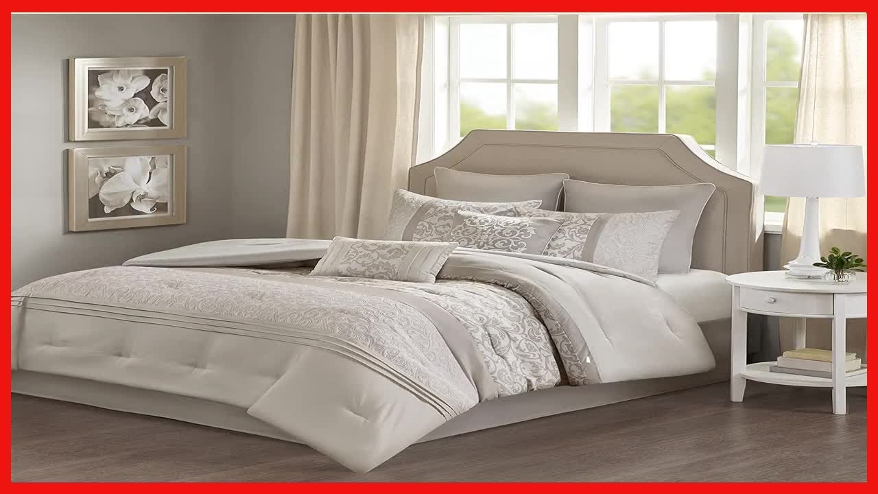 510 Design Luxe Quilted Comforter Set Modern Transitional Design, All ...