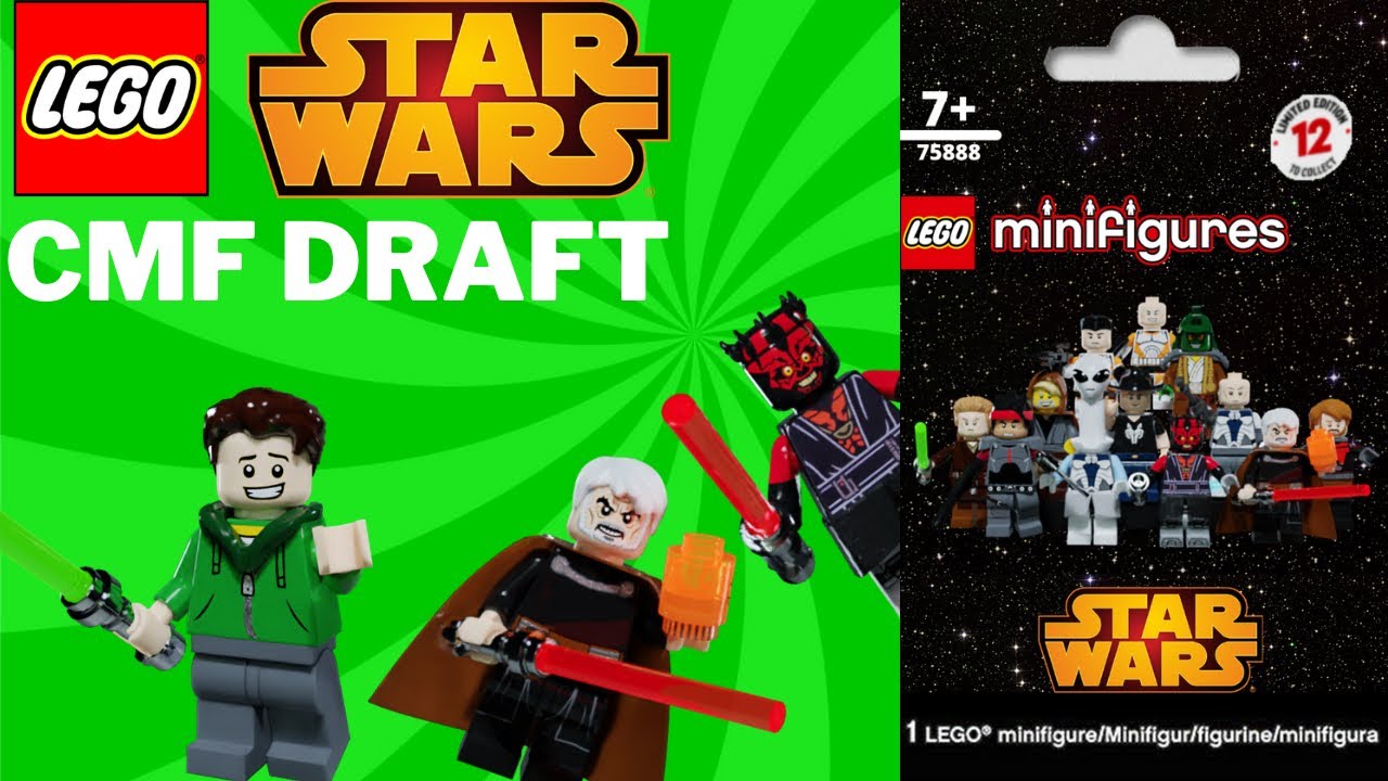 Lego Star Wars Custom Prequels and Clone Wars CMF Draft! - YouTube