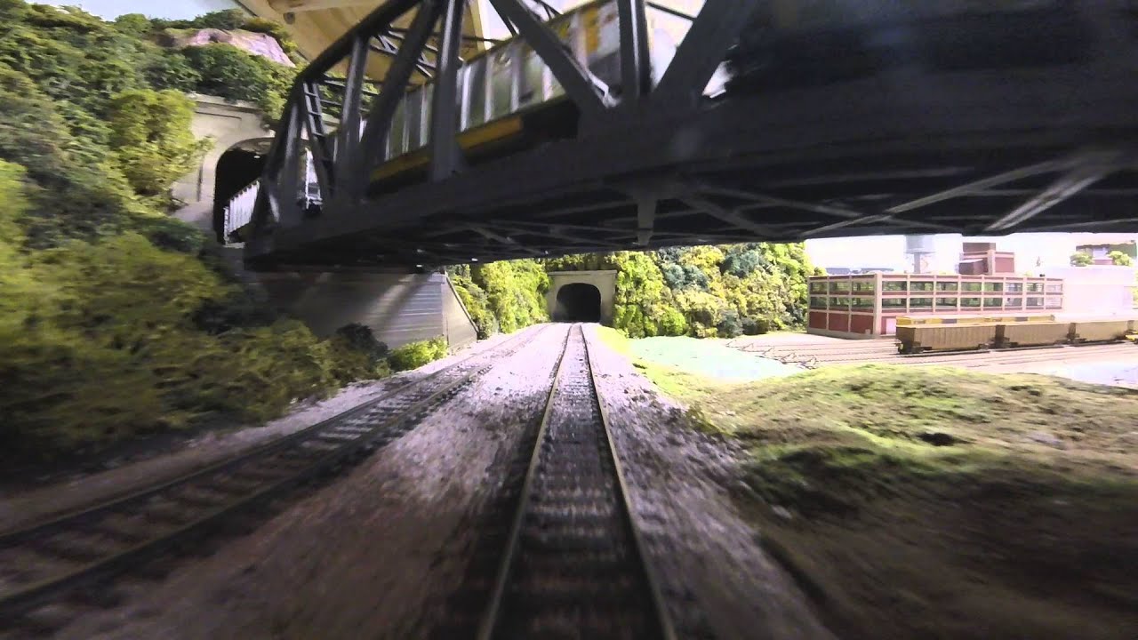 Ho CSX Train Layout Cab Ride Gopro take 2 - YouTube
