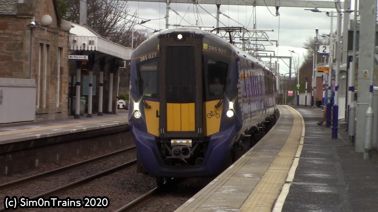 Trains at Linlithgow (14th March 2020) - YouTube