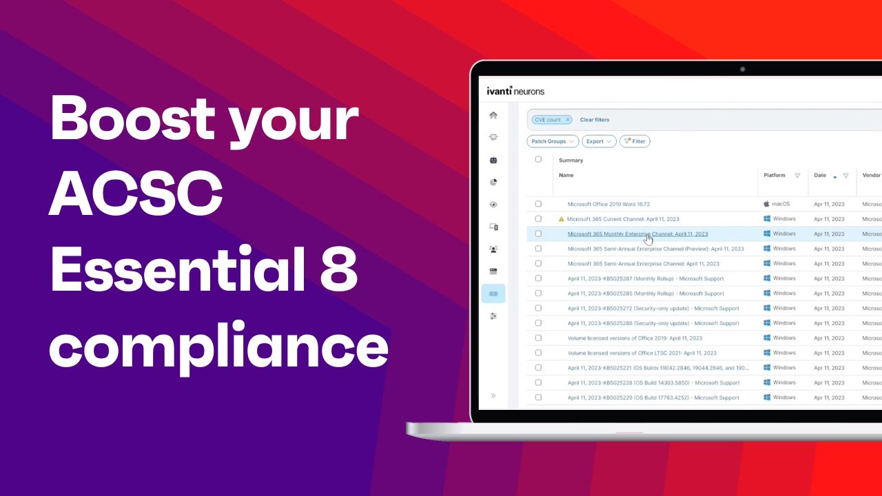 Boost your ACSC Essential 8 compliance - YouTube