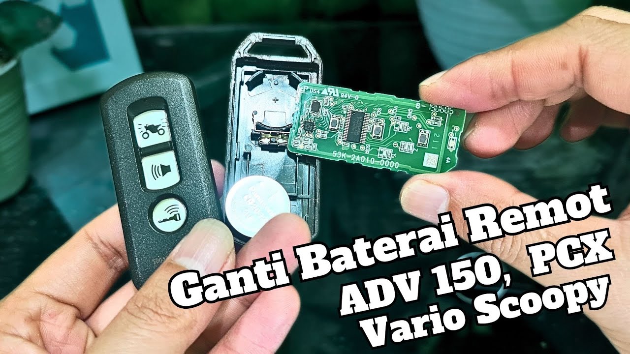 Cara ganti baterai remot honda adv 150 pcx vario 150 CR2032 Lithium 3V ...