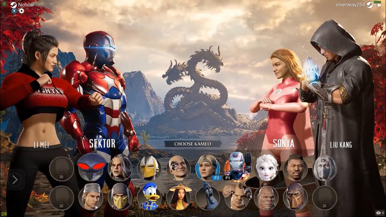 MK1 MODS online, training smoke some Disney - YouTube