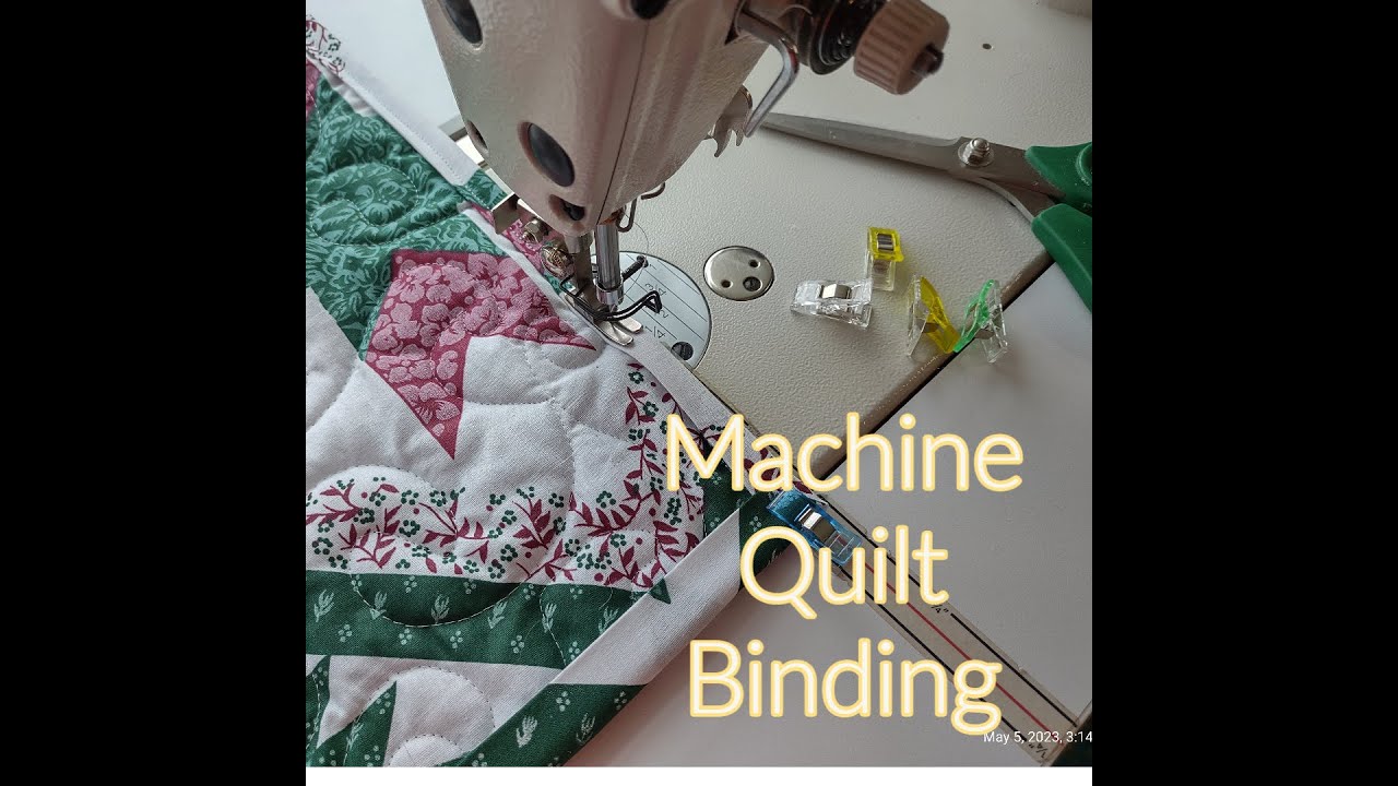 Machine Quilt Binding For Beginners - YouTube