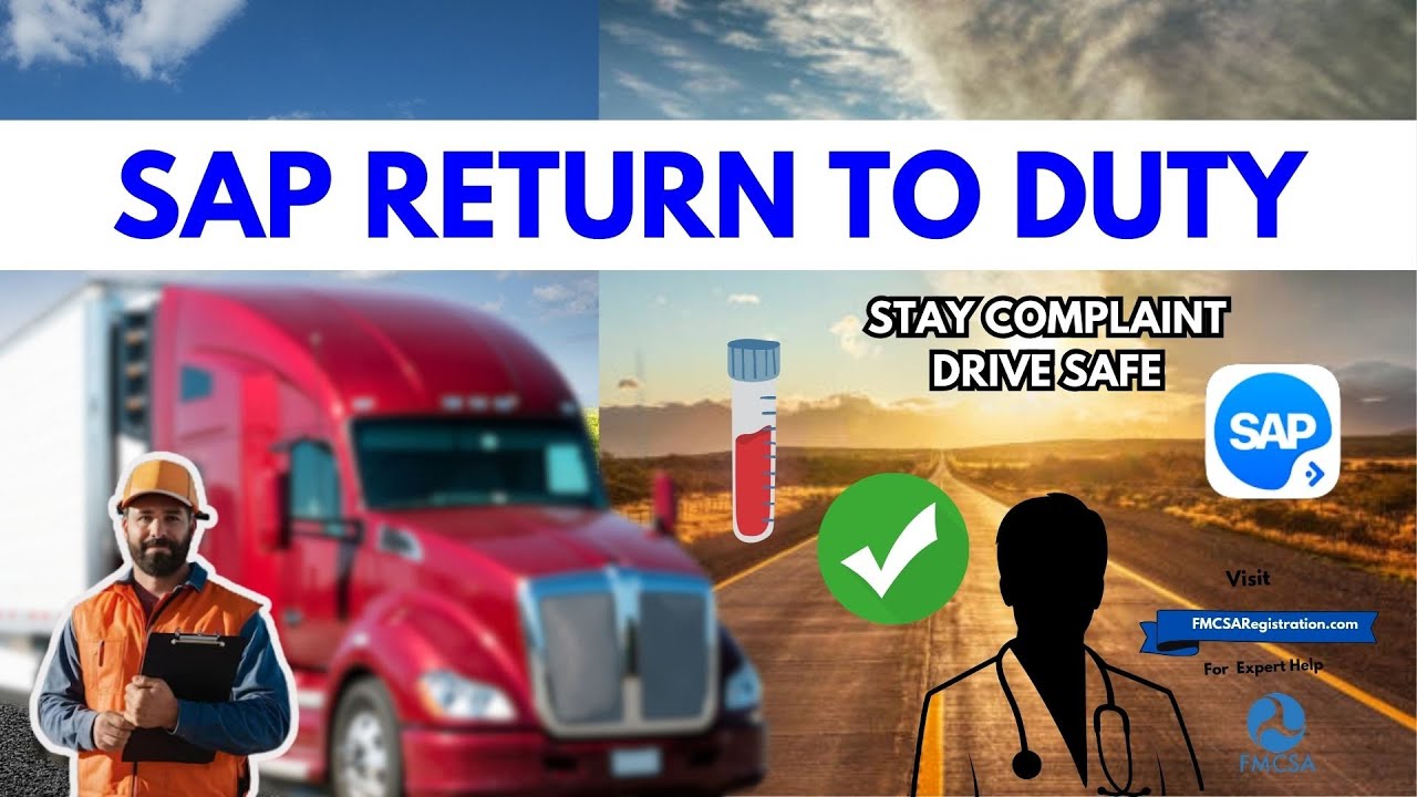 SAP Return to Duty Process What Truck Drivers Must Know - YouTube