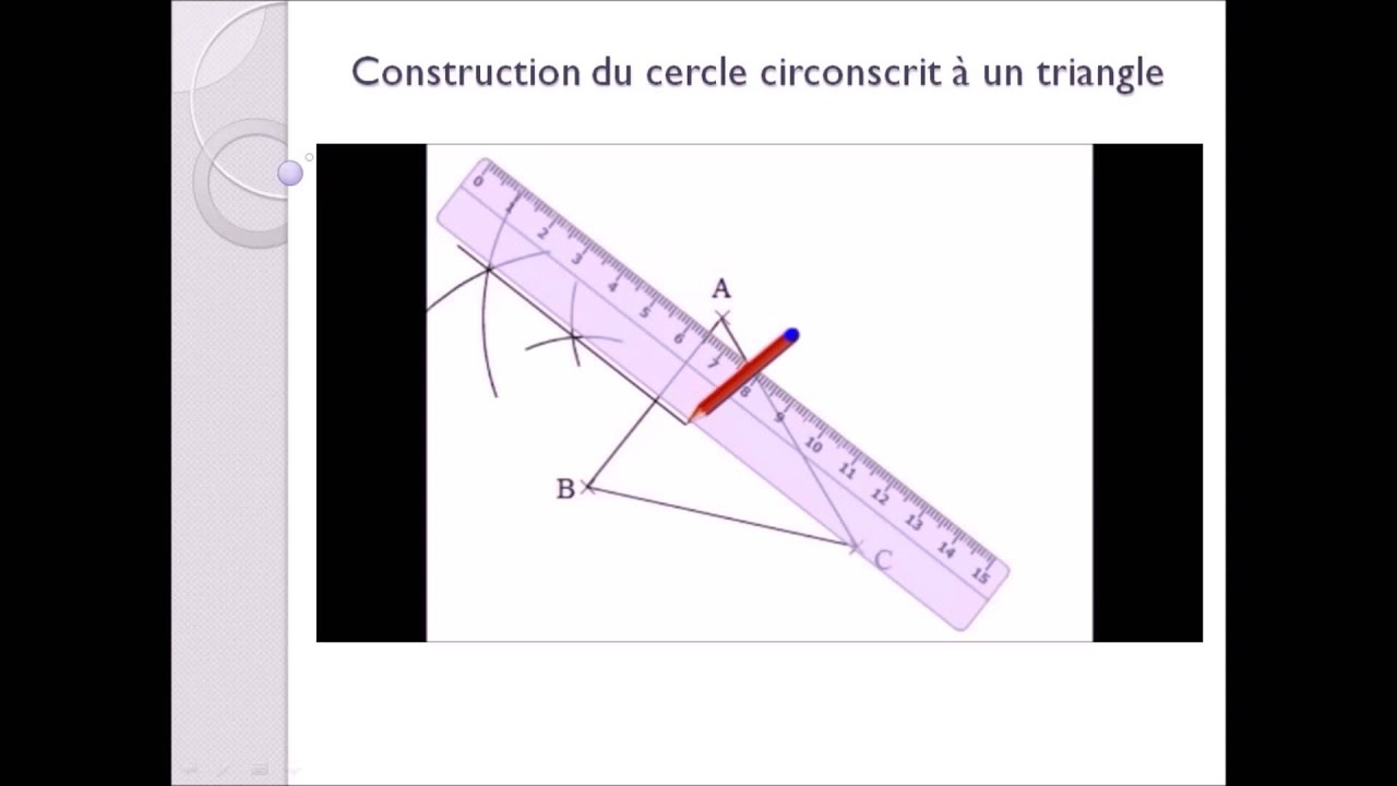 construction cercle circonscrit - YouTube