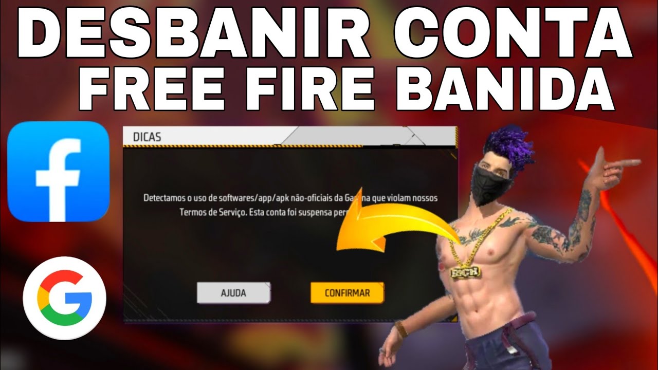 ATUALIZADO HOJE COMO DESBANIR CONTA DO FREE FIRE BANIDA PERMANENTE ...