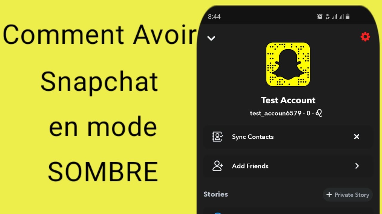COMMENT AVOIR SNAPCHAT EN MODE SOMBRE SUR ANDROID | SNAPCHAT 2021 - YouTube