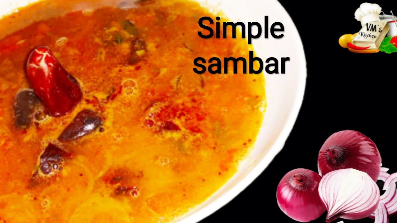 How to make simple sambar in tamil/easy sambar recipe/lunch recipe/Red ...