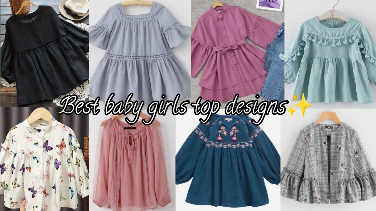 Best baby girls top designs 2023 | Kids short shirts #topdesigns #top # ...