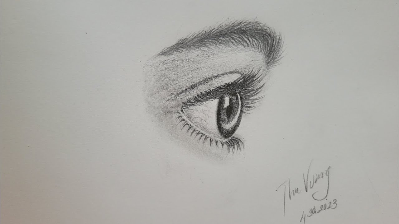 Draw Eye from the Side - YouTube