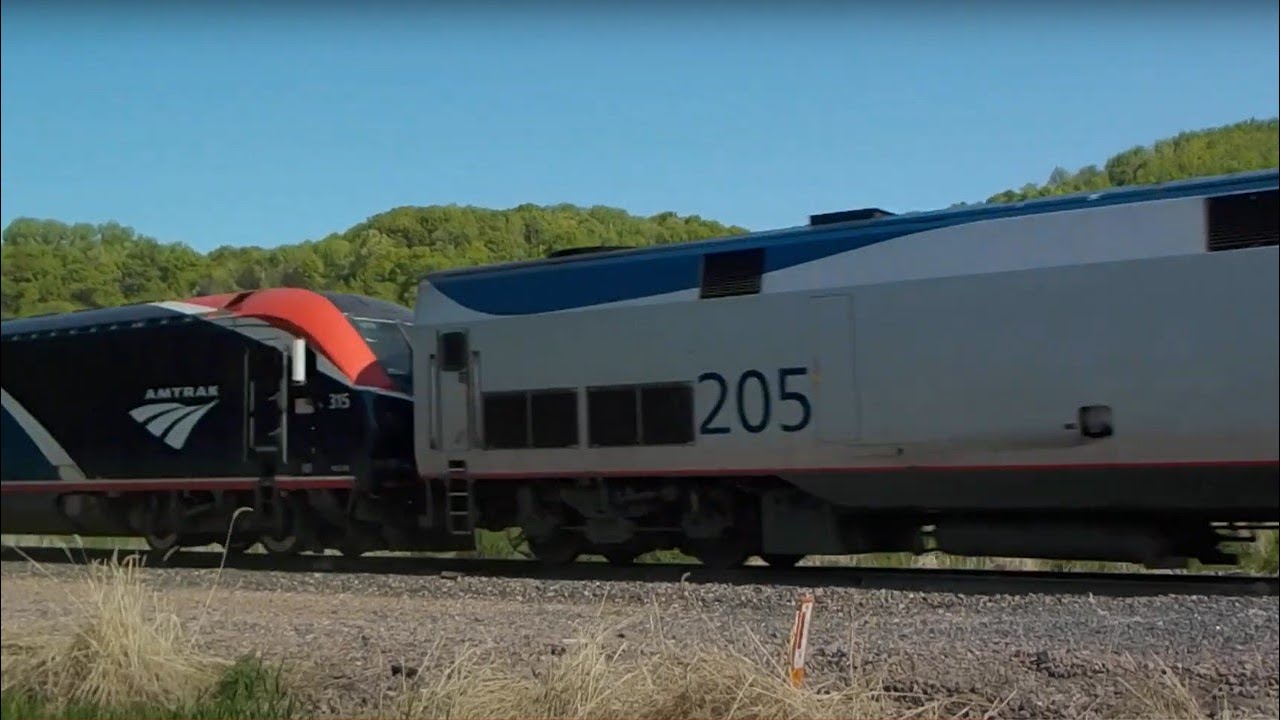 AMTK 205 & 315 w/Amtrak 8 5/20/23 - YouTube