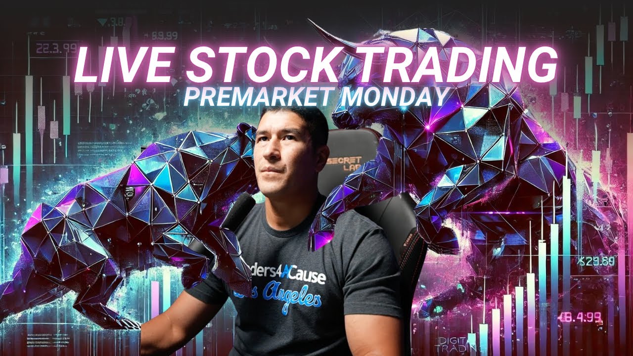 LIVE TRADING - Premarket Monday with MILLIONAIRE trader Roland Wolf ...