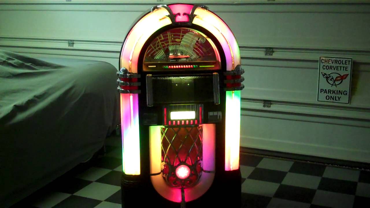 CD bubbler Rockola juke box - YouTube