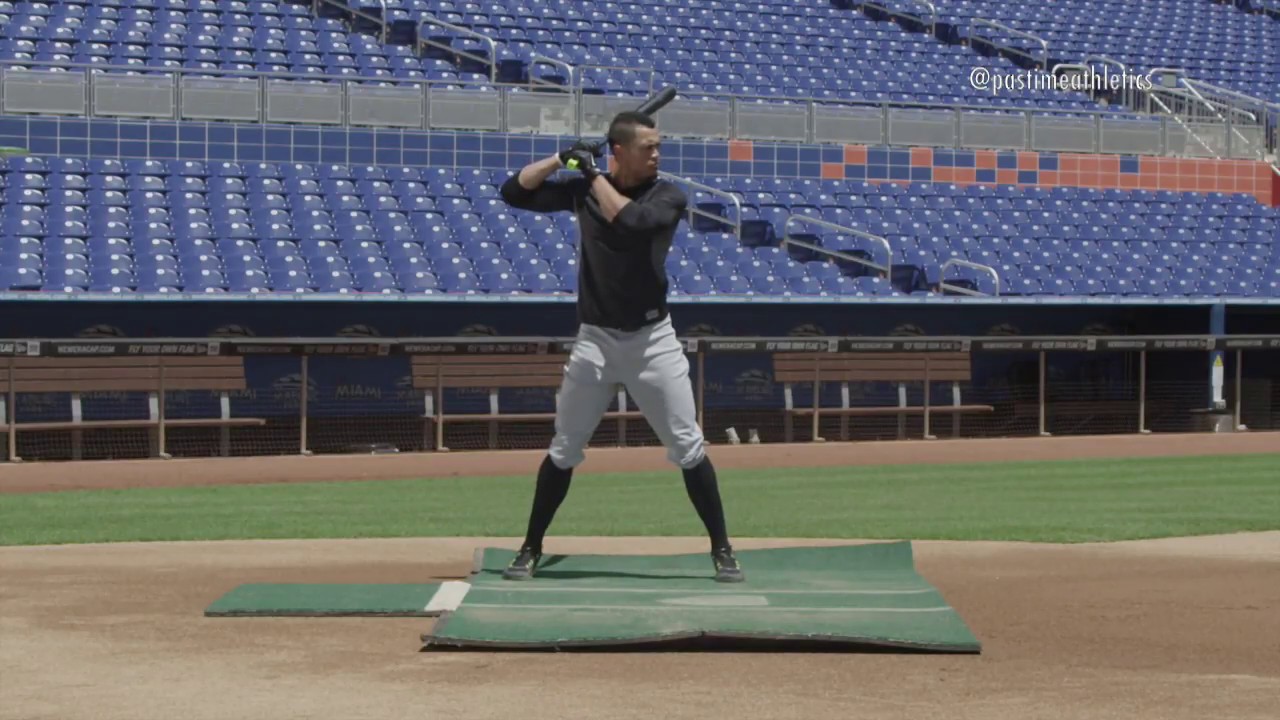 Giancarlo Stanton 1000fps Home Run Baseball Swing in Slow Motion - YouTube