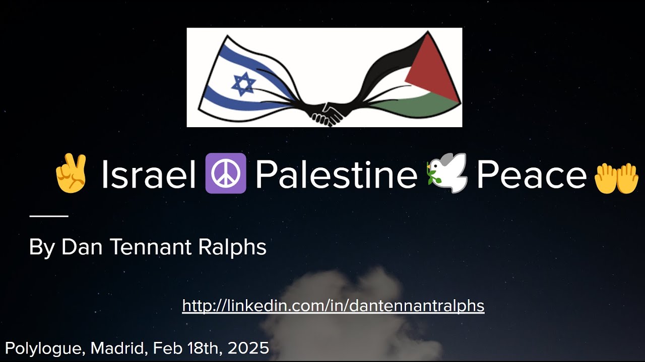Dan Tennant-Ralphs' five minute, lighting talk on 🇮🇱Israel-Palestine🇵🇸 ...