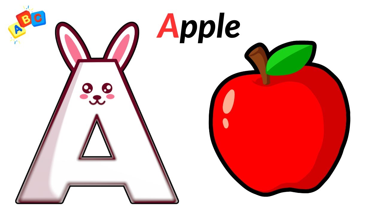 "ABC Phonics Song: Cute Rabbit Alphabet | A for Apple, B for Ball, C ...