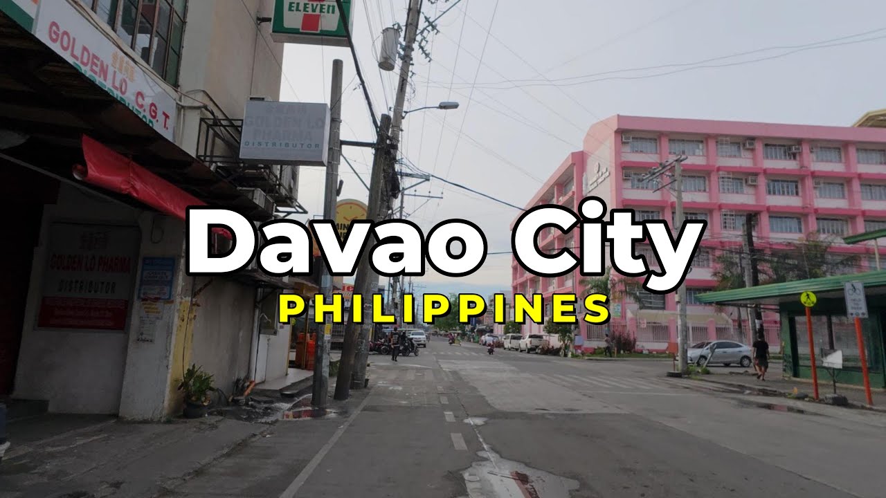 Davao City Morning Stroll on the Street 4K Walking Tour Philippines ...
