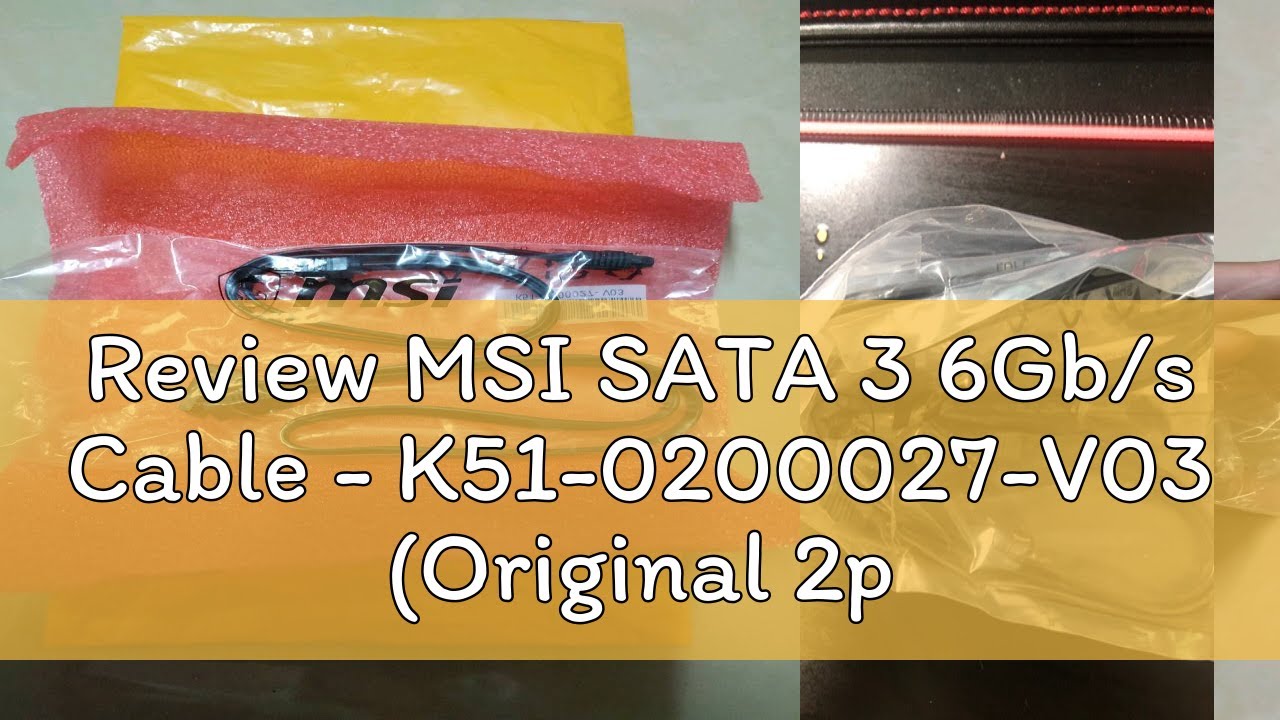 Review MSI SATA 3 6Gb/s Cable - K51-0200027-V03 (Original 2pcs/Pack ...
