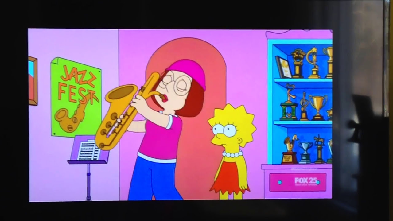 Meg plays Lisa's Saxophone - YouTube