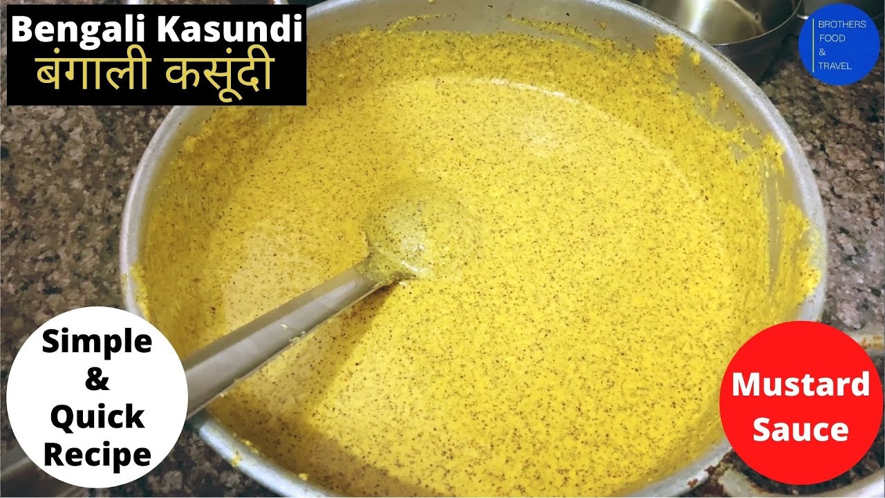 How to make Mustard Sauce | Bengali Kasundi Recipe | Homemade Mustard ...